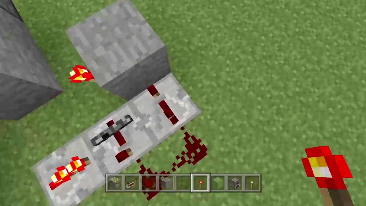 Minecraft Tuto: Porte 2x2 Redstone - YouTube