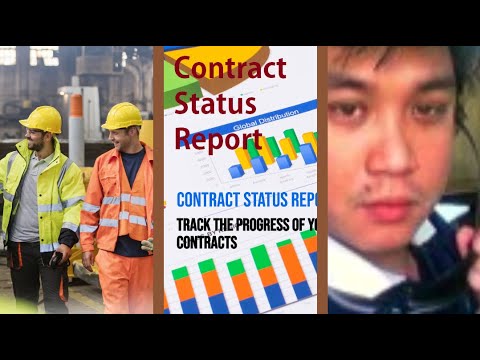 Contract Status Report (One Page Project Report) - YouTube