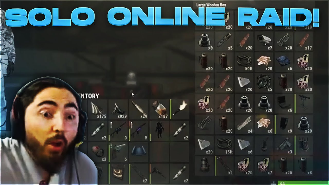 EPIC SOLO ONLINE RAID IN RUST! - YouTube