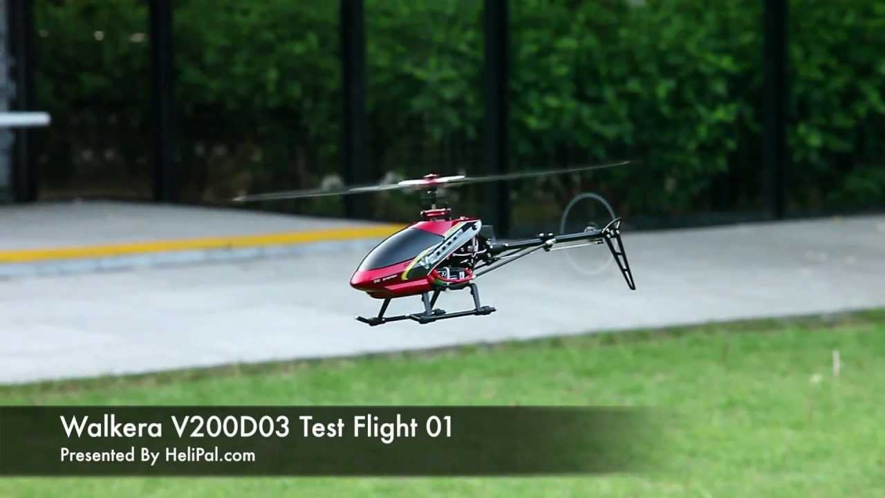 HeliPal.com - Walkera HM V200D03 Helicopter Test Flight 01 - YouTube