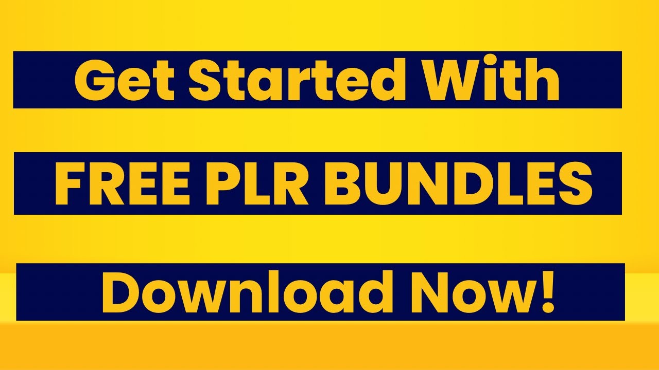Free PLR bundles! Start selling digital products today! - YouTube