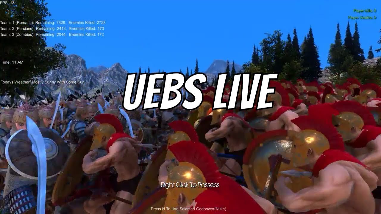 UEBS Battles Live 1 - Ultimate Epic Battle Simulator - YouTube
