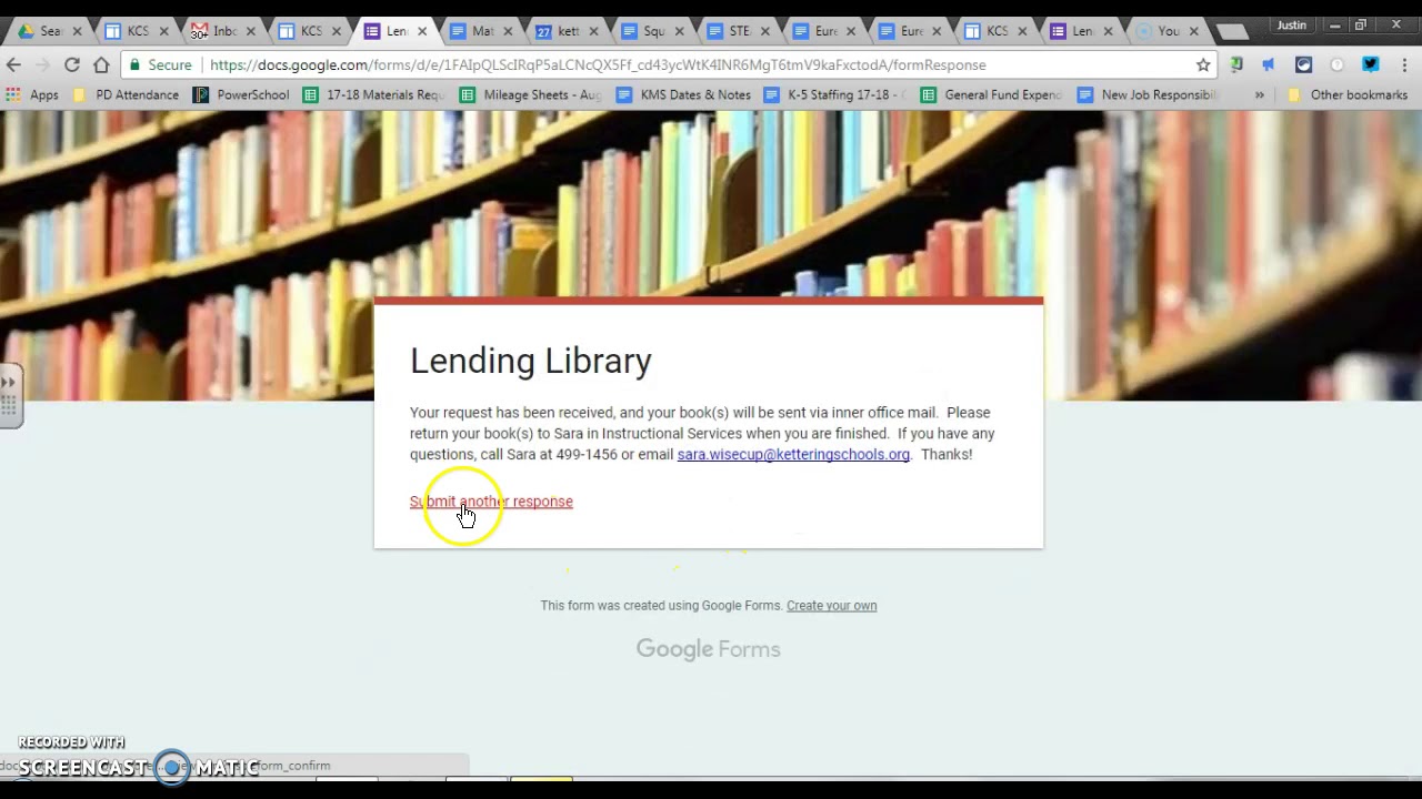 Lending Library Instructions - YouTube
