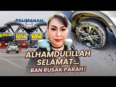 RATNA LISTY HAMPIR MENGALAMI KECELAKAAN DI TOL CIPALI SAAT AKAN MELAKUKAN PENELUSURAN DI MADIUN.