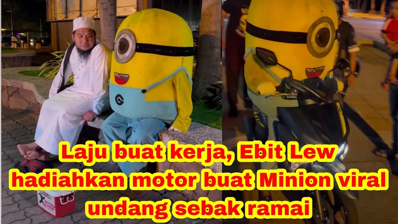 Ebit Lew Hadiahkan Motor Buat Minion Viral - YouTube