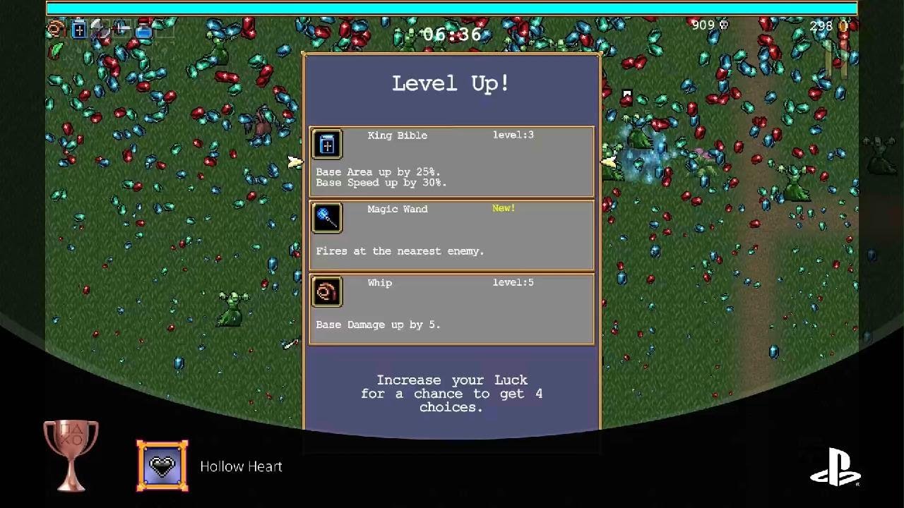 Vampire Survivors ~ Hollow Heart Trophy - YouTube