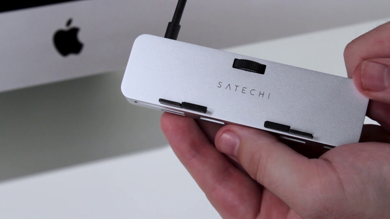 How to clamp Satechi iMac Hub Pro onto the iMac monitor - YouTube