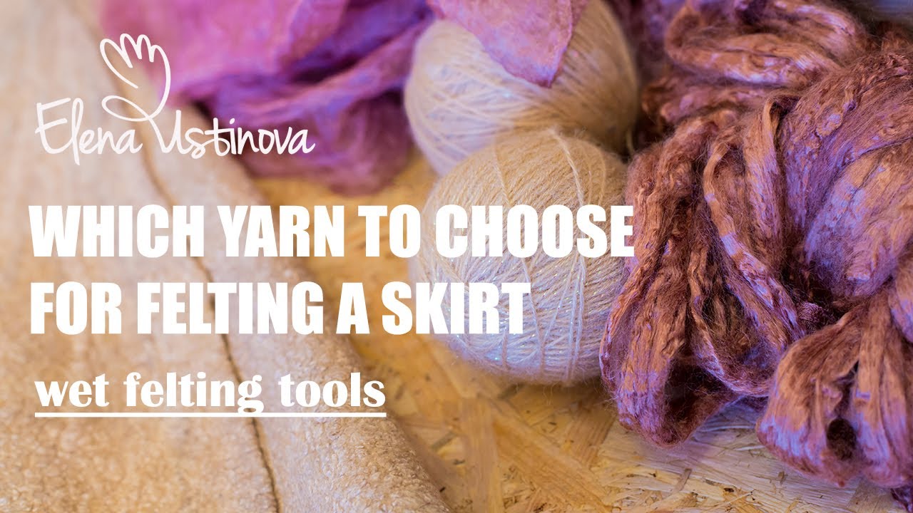 Wet Feting Tutorial | Пряжа для валяния красивой фактуры | Мокрое ...