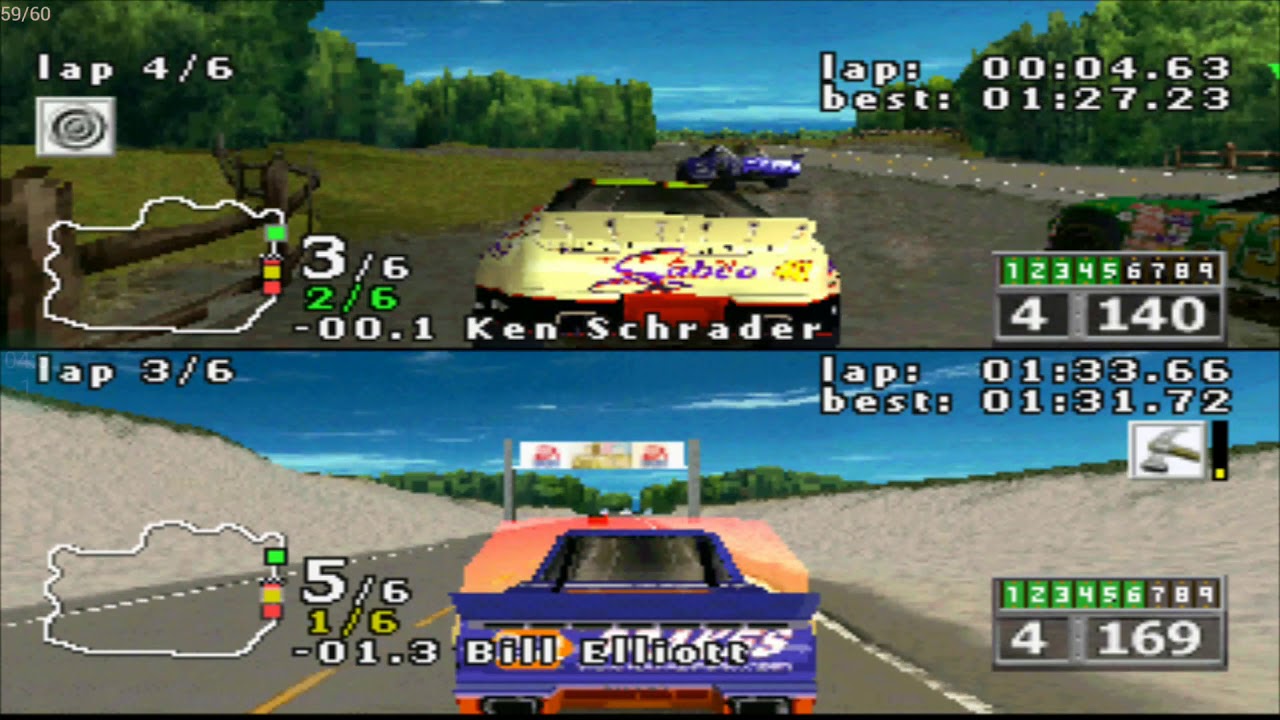 Nascar Rumble Multiplayer (Blast Off) [Pro] {Standard} ePSXe - YouTube
