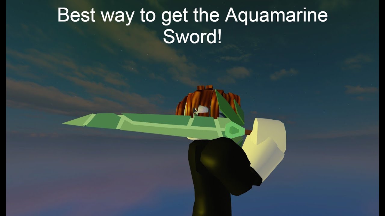 Best way to get the Aquamarine Sword in Roblox Skyblock! - YouTube