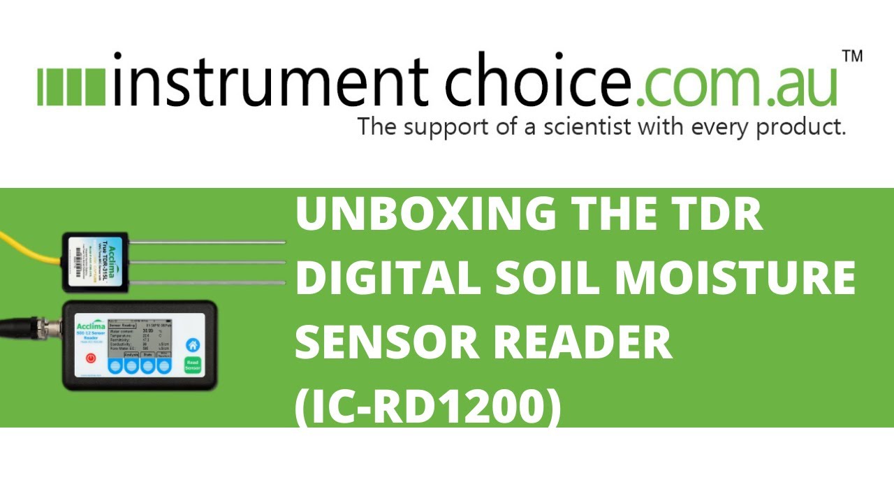 Unboxing the TDR Digital Soil Moisture Sensor Reader (IC-RD1200) - YouTube