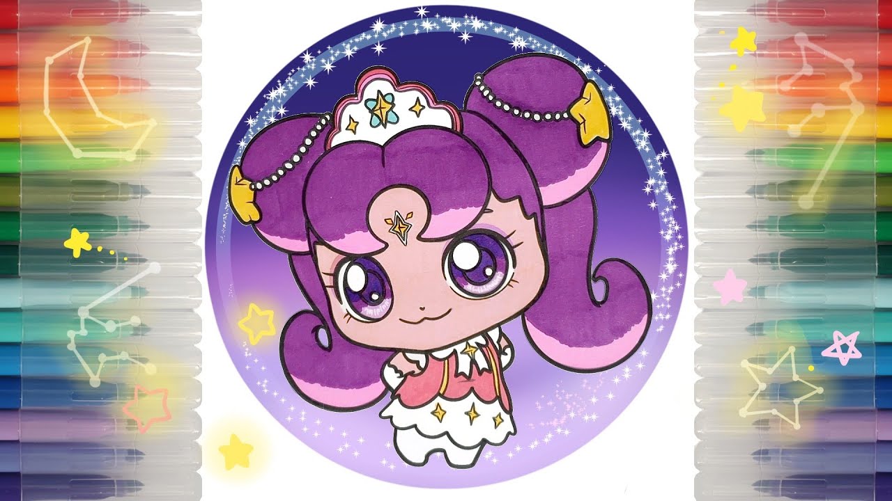 💜색칠놀이💜 슈팅스타 캐치티니핑 어울림의 아롱핑 색칠하기🎨 Catch teenieping ELLAPING coloring 색칠 ...