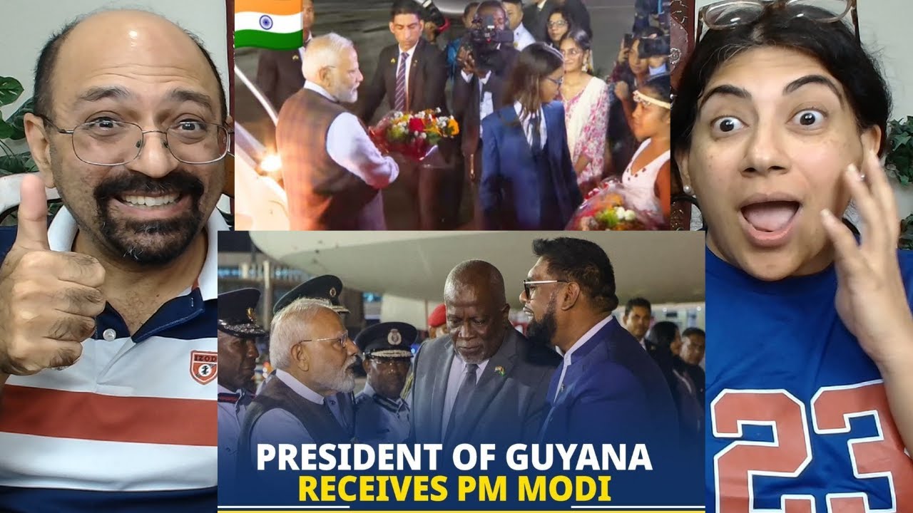 LIVE: President Irfaan Ali of Guyana warmly receives PM Modi at airport ...