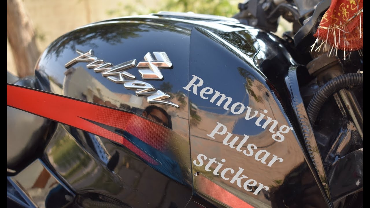 How to Remove pulsar laser gtaphic sticker 2017 - YouTube