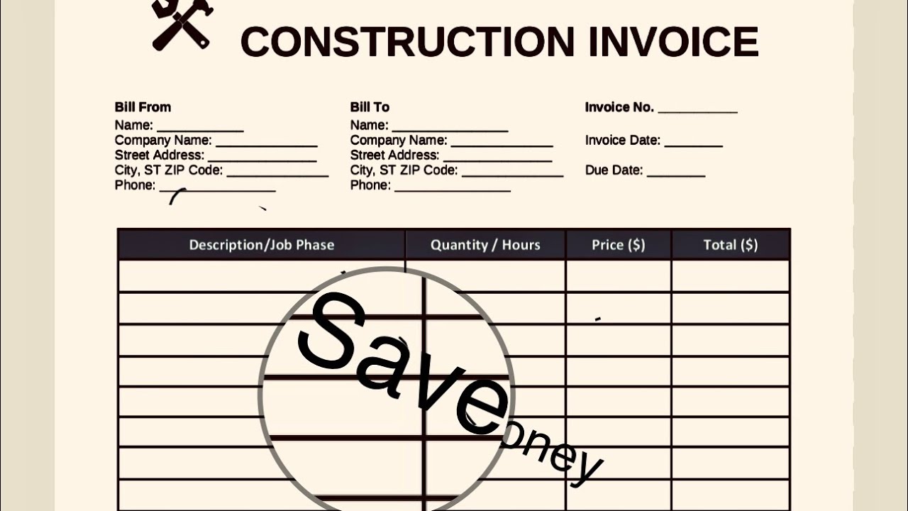 “Save money on your Contractors Invoice.” Tip#2 - YouTube