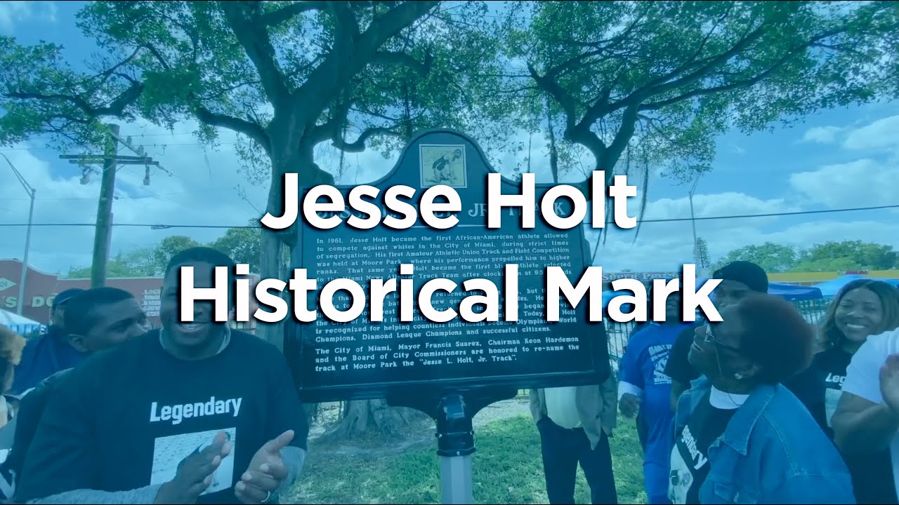 Jesse L. Holt Historical Track Marker Unveiling - YouTube