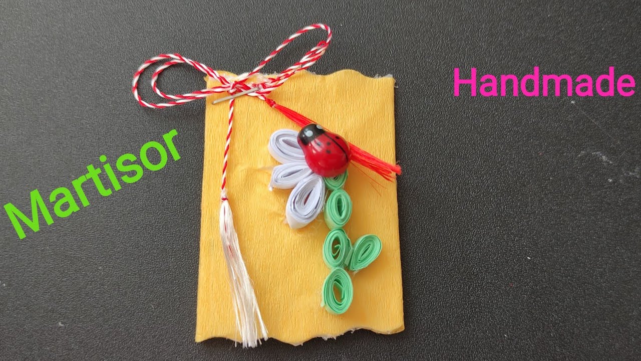Quilling#Creative activity, snowdrop martisor handmade - YouTube