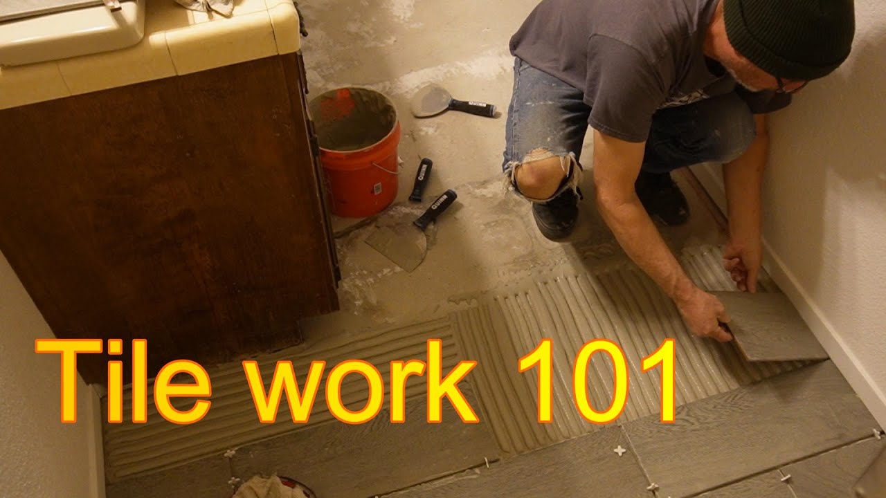 Demo and Tile work on a Slab Foundation - YouTube