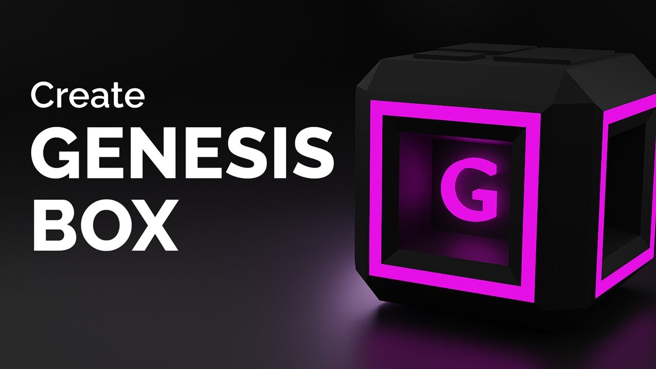 How to create GENESIS BOX for your NFT collection - Blender tutorial ...