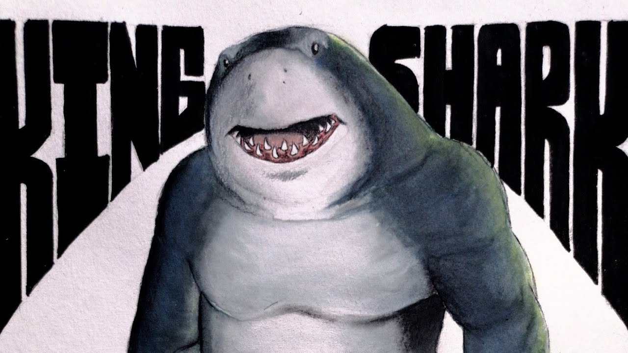 Como Dibujar a king shark de suicide squad 2 - YouTube