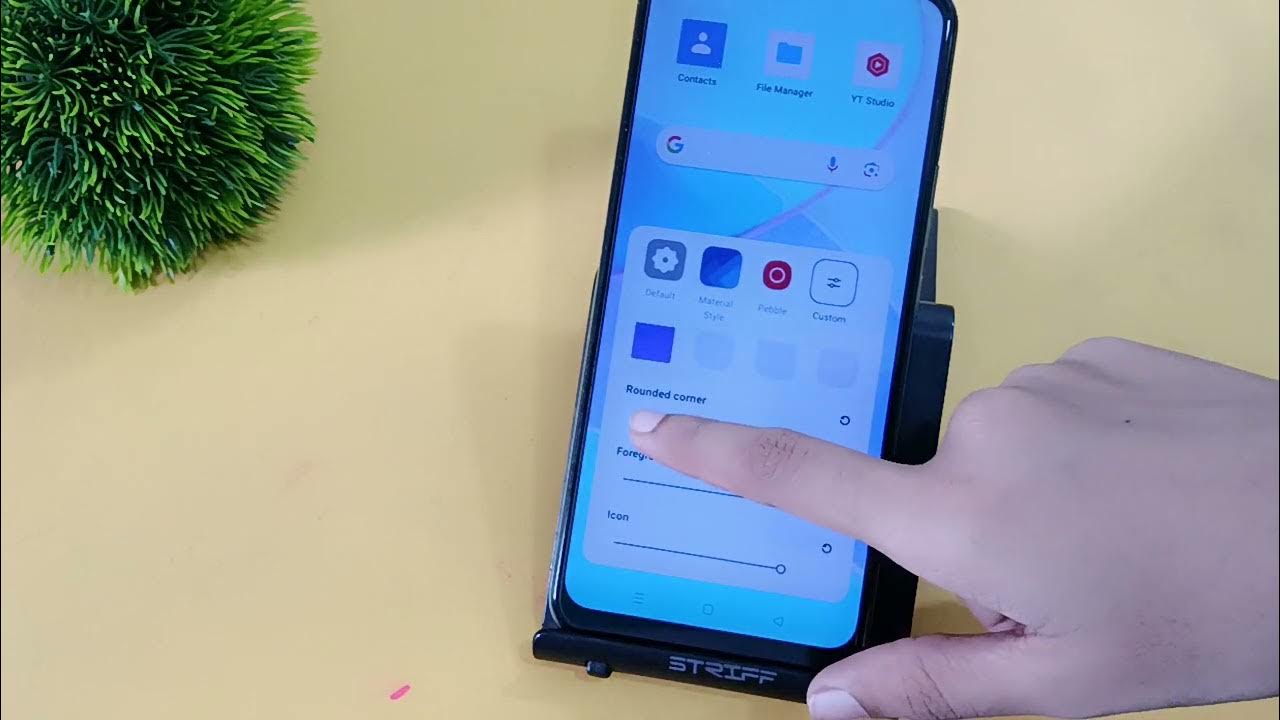 Realme c51 me icon style kaise change kare | How to set icon style in realme, icon size setting ...