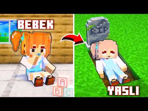 DOĞUMDAN ÖLÜME MİNE’NİN YAŞAMI 👶👵 - Minecraft