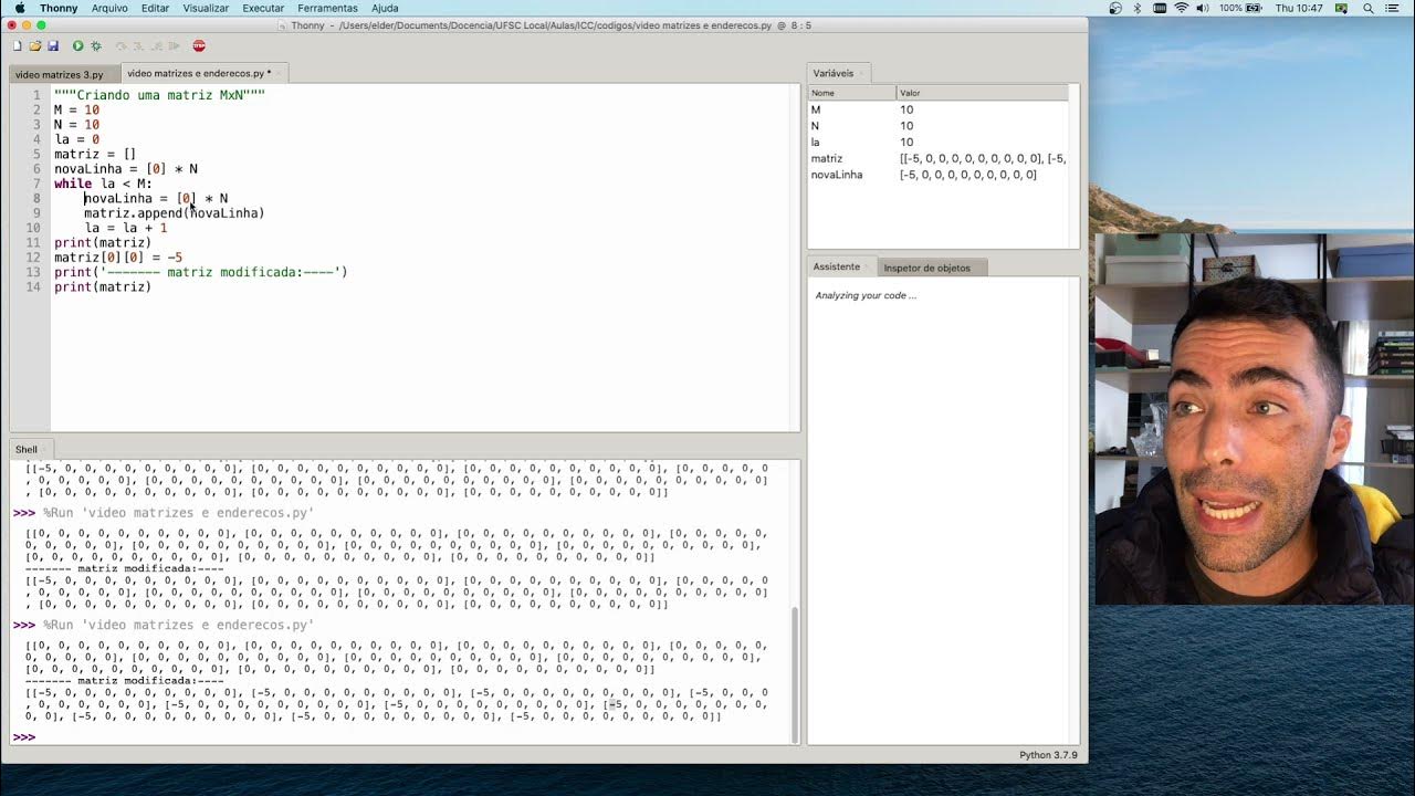 Construindo Matrizes com Listas (Python) - YouTube