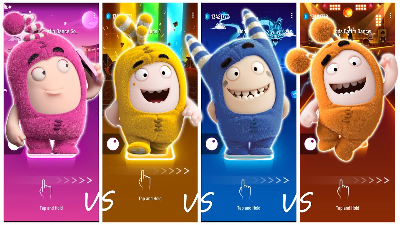 Oddbods Pink VS Oddbods Yellow VS Oddbods Blue VS Oddbods Orange ...