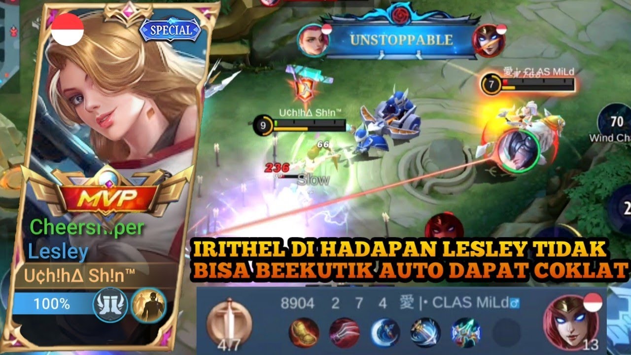 LESLEY VS IRITHEL ‼️BEGINI CARA LESLEY MENANG MELAWAN IRITHEL DI EARLY GAME||BEST BUILD LESLEY ...
