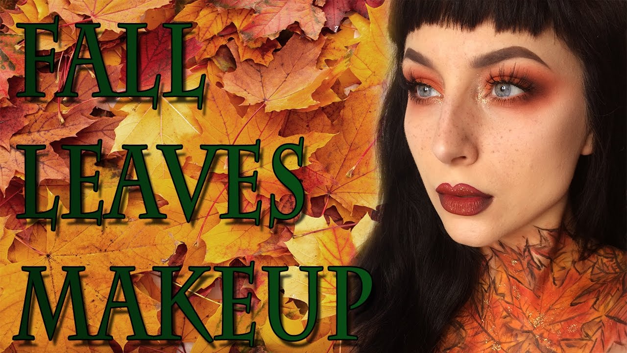 FALL LEAVES Halloween Makeup Tutorial - YouTube