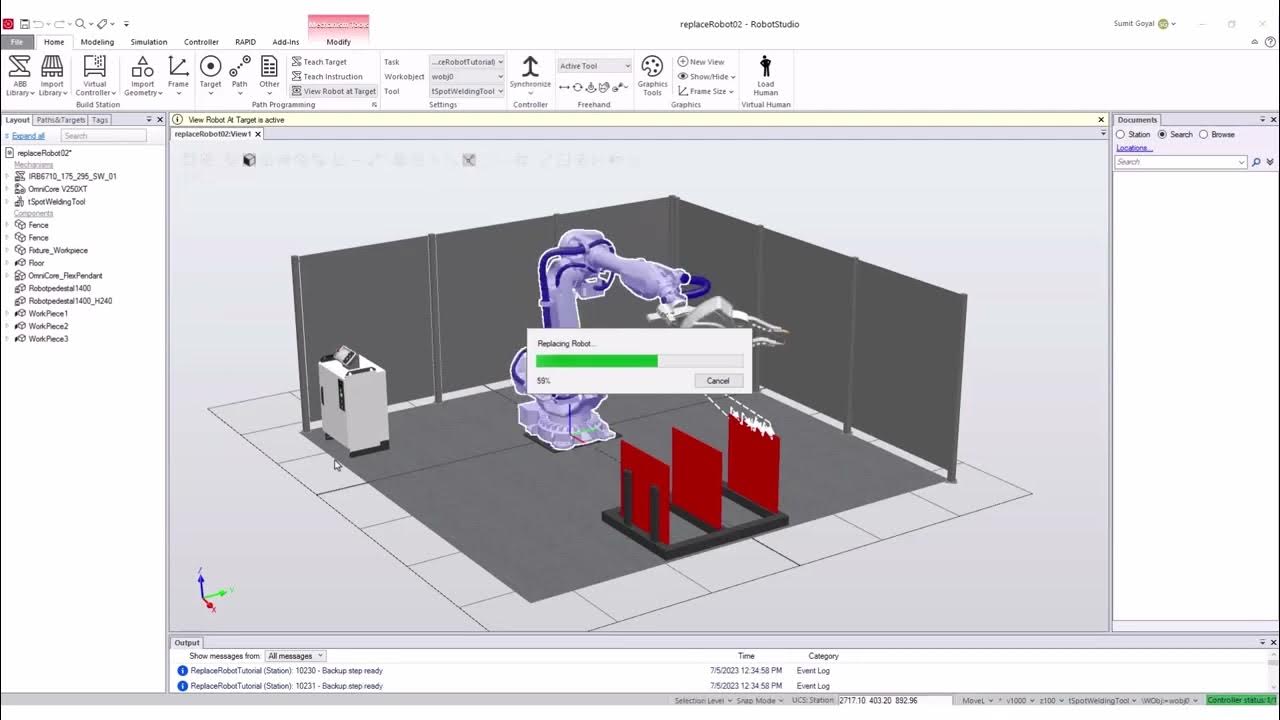RobotStudio® Tutorial - Replace robot - YouTube