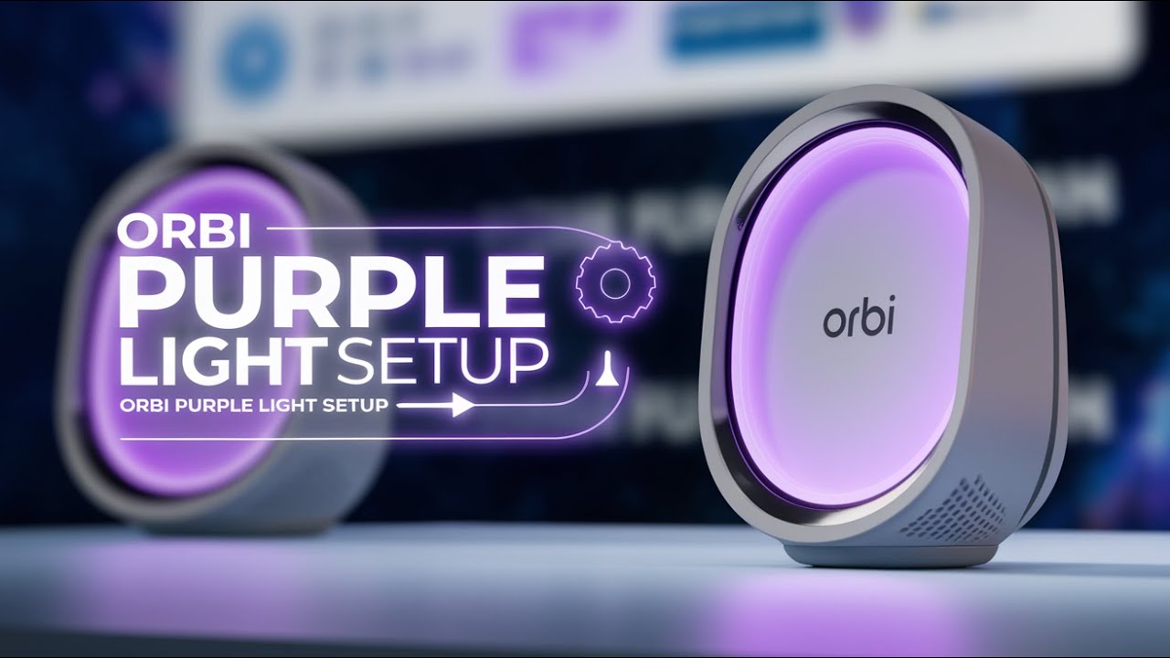 Orbi Purple Light Setup - YouTube