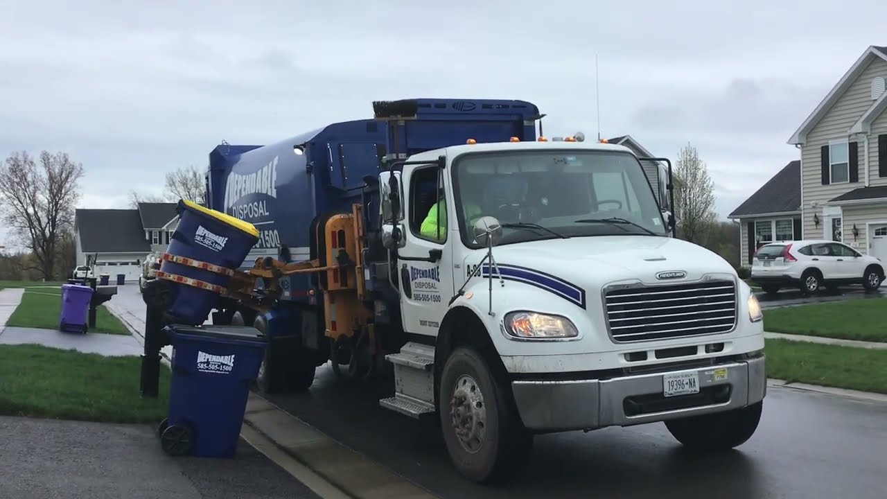 Dependable Disposal Freightliner Labrie Split Automizer Side Loader ...