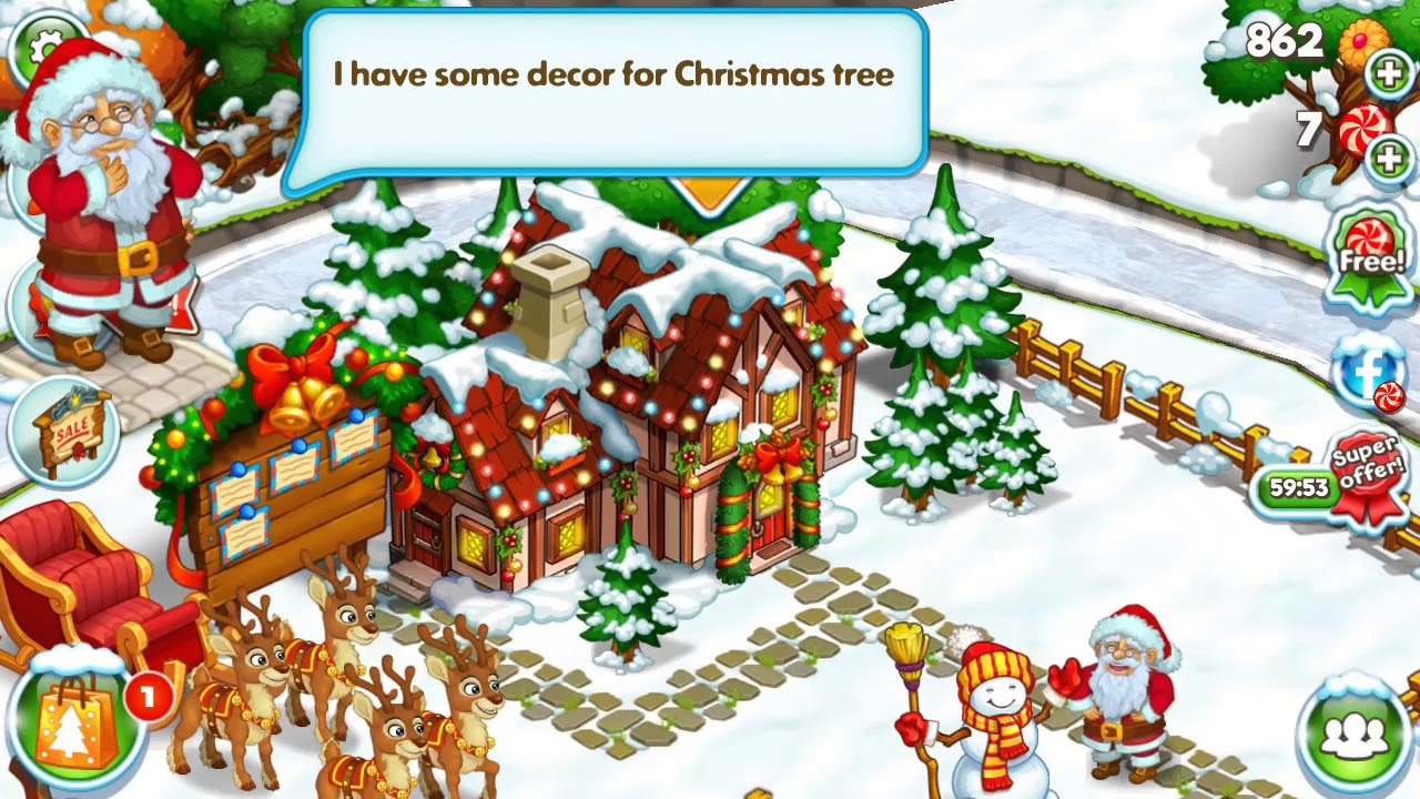 The Farm Snow : Happy Christmas Story With Toys and Santa Tutorial ...