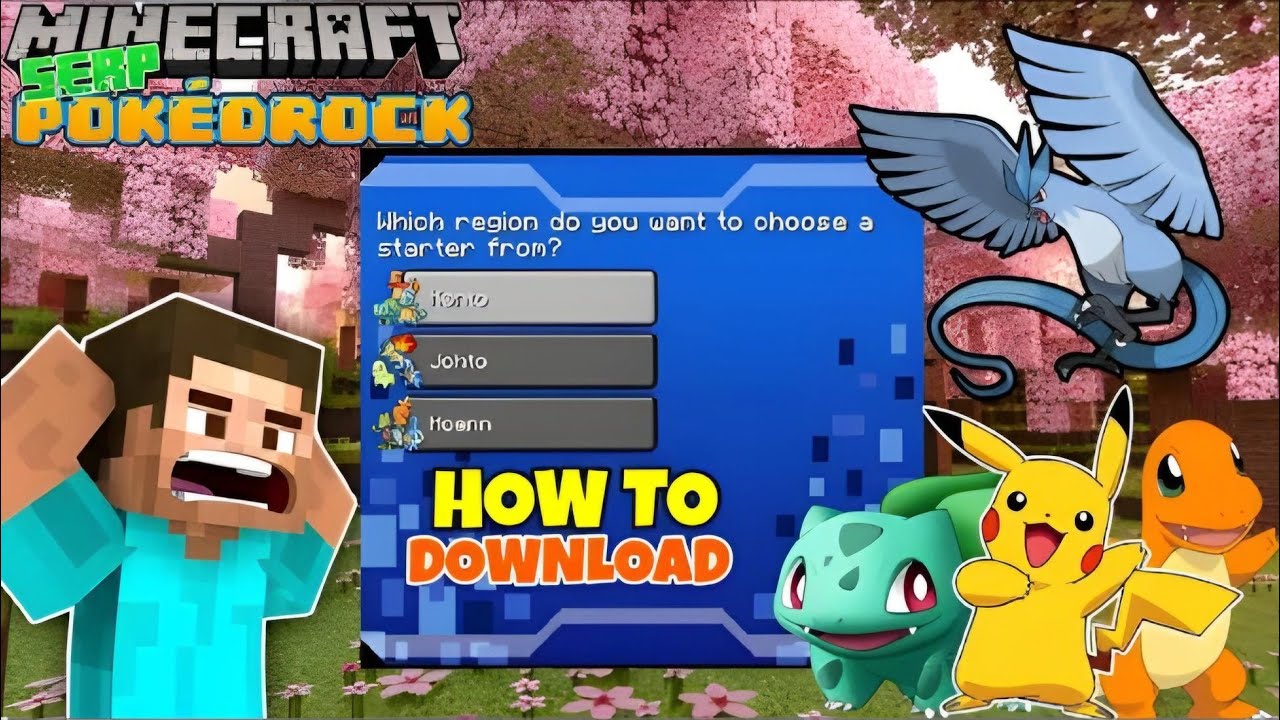 HOW TO DOWNLOAD POKEMON MOD IN MINECRAFT PE || NEW POKEMONS AND NEW ...