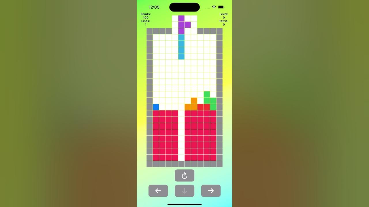 Swift/SwiftUI Simple Tetris like - YouTube