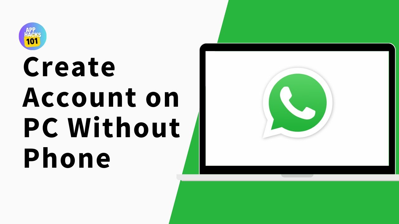 How to Create WhatsApp Account on PC WITHOUT Phone (2024) - YouTube