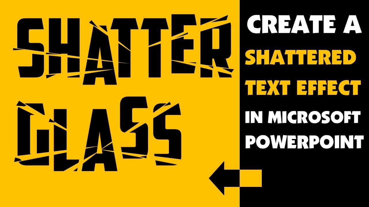 Create A Shattered Text Effect In PowerPoint YouTube create-a-shattered-text-effect-in-powerpoint-youtube