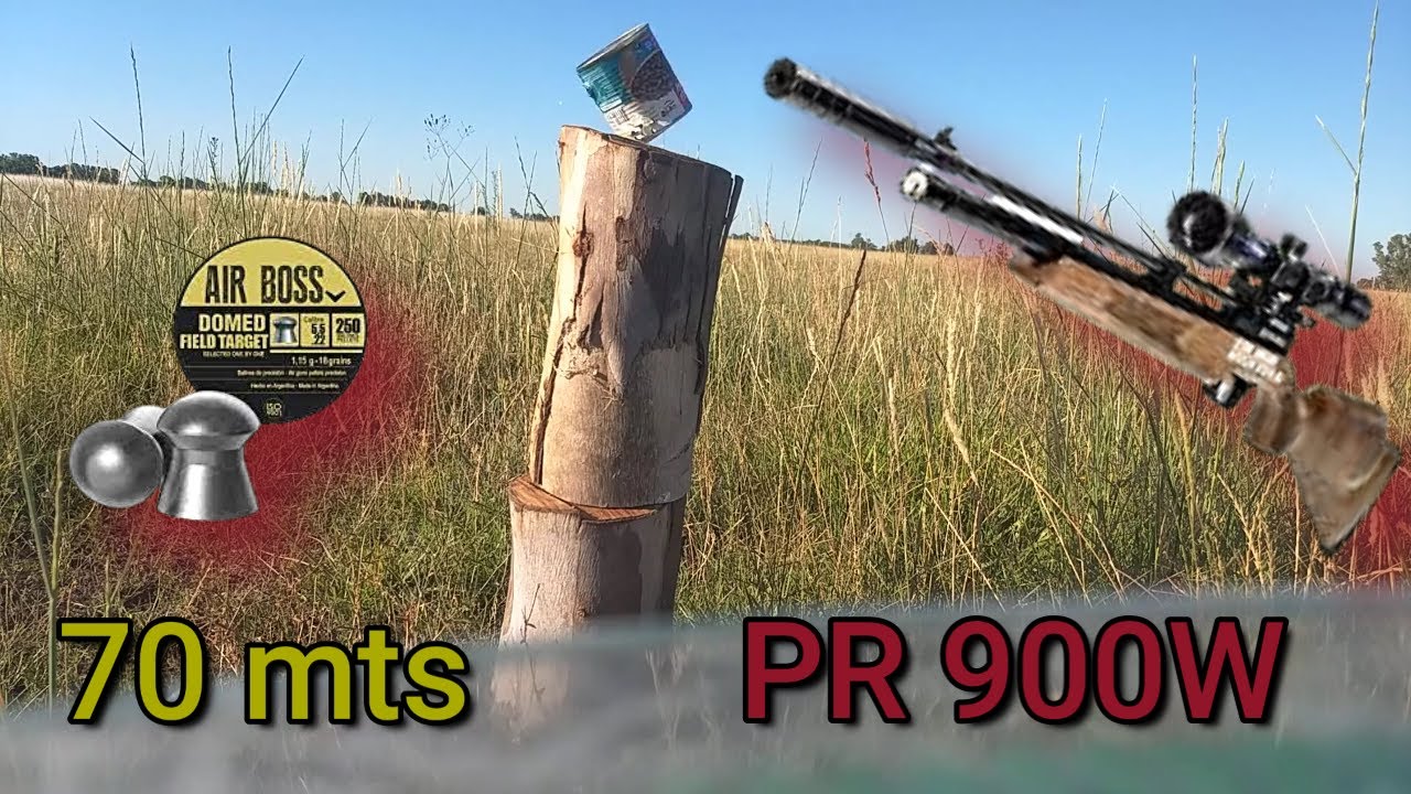 PR 900 - Tiros a 50 y 70 mts - 18 grains a 200 bares - YouTube