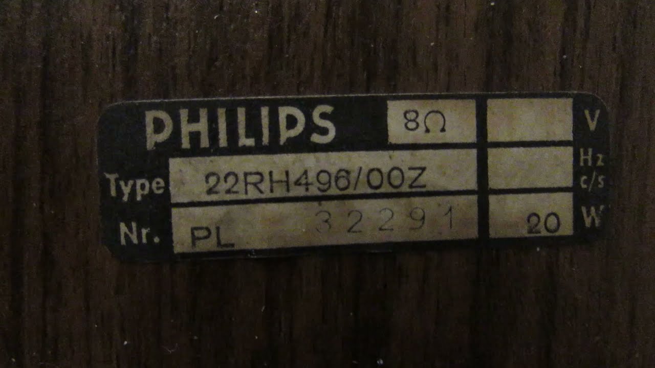 Listening and Testing Delicious Philips Speakers 22RH496/00Z (1970 / ...