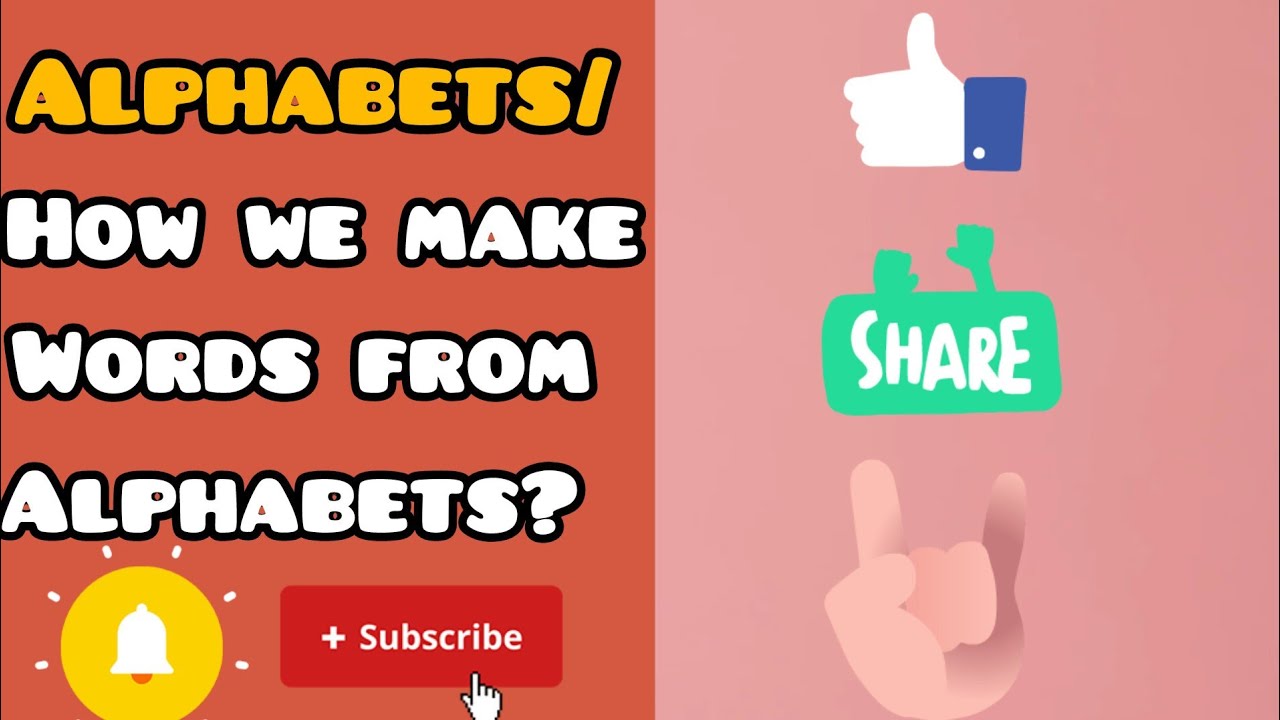 What are Alphabets?/How we make words from Alphabets?/Sky letters/Grass ...