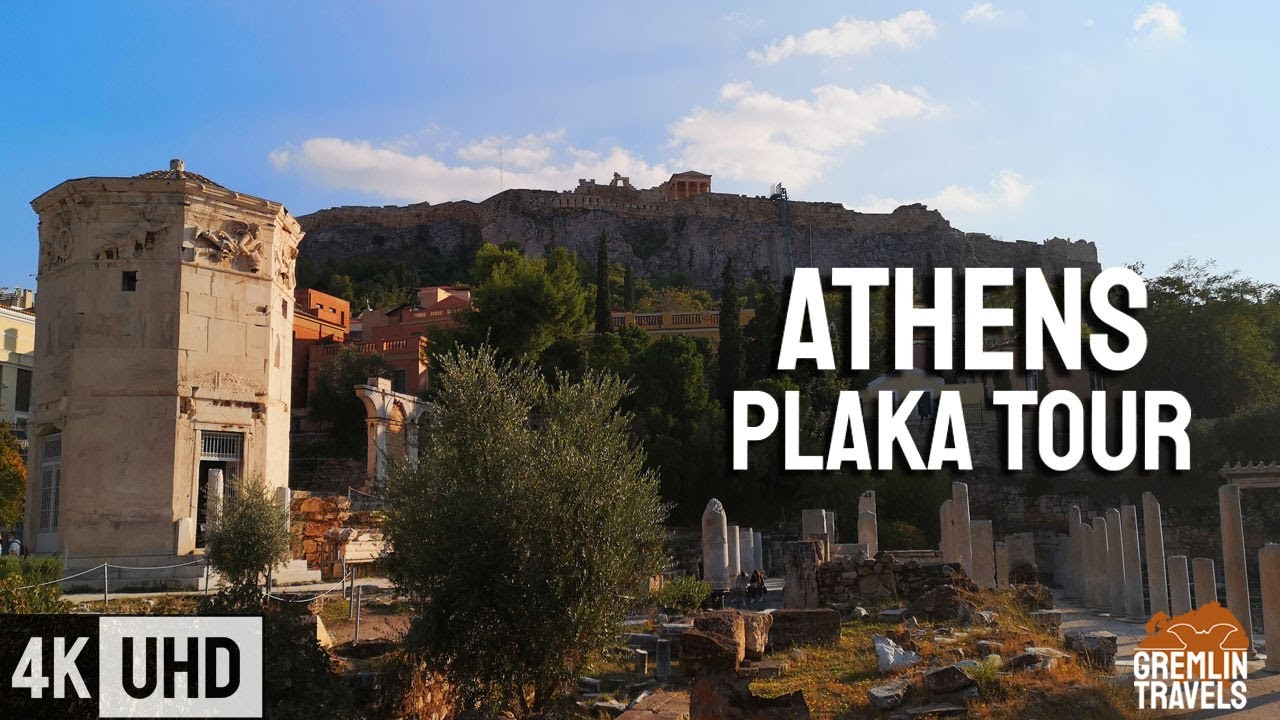 Athens, Greece 🇬🇷 - Plaka Walking Tour [4K] - YouTube