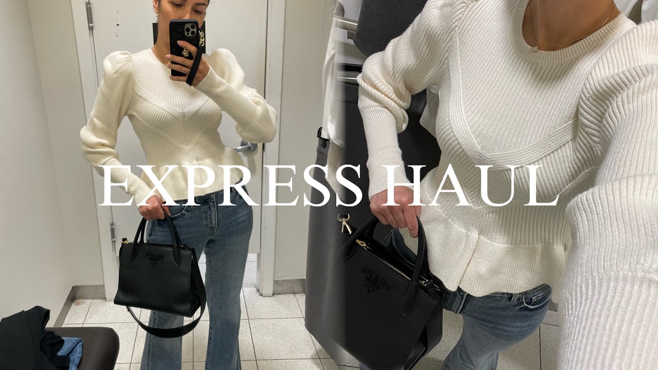 EXPRESS CLOTHING NEW-IN TRY ON HAUL | The Allure Edition - YouTube