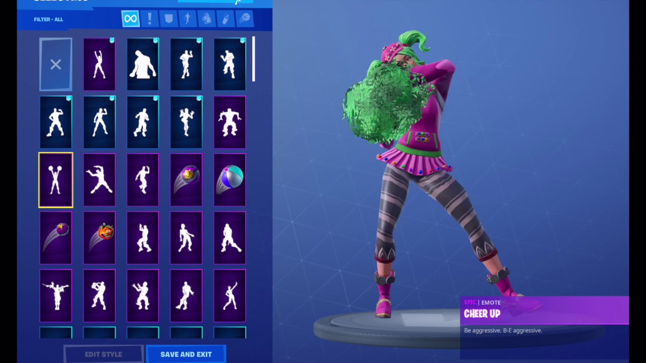 Fortnite cheer up ft. Zoey (1 hour) - YouTube