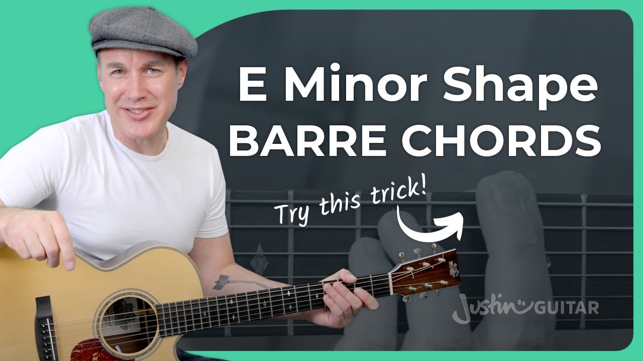 E Minor Barre Chords in 3 Easy Steps - YouTube