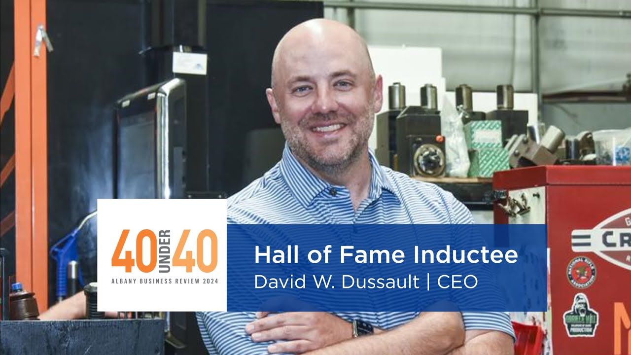 Hall of Fame Inductee 40 under 40 David W. Dussault - YouTube