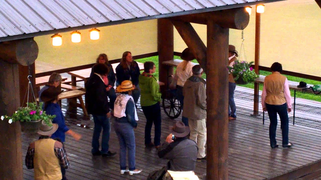 Line Dancing at Goosewing Ranch - YouTube