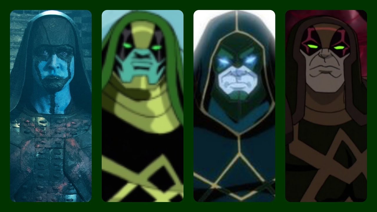 Evolution of "Ronan the Accuser" in Cartoons and Movies (Marvel Comics ...