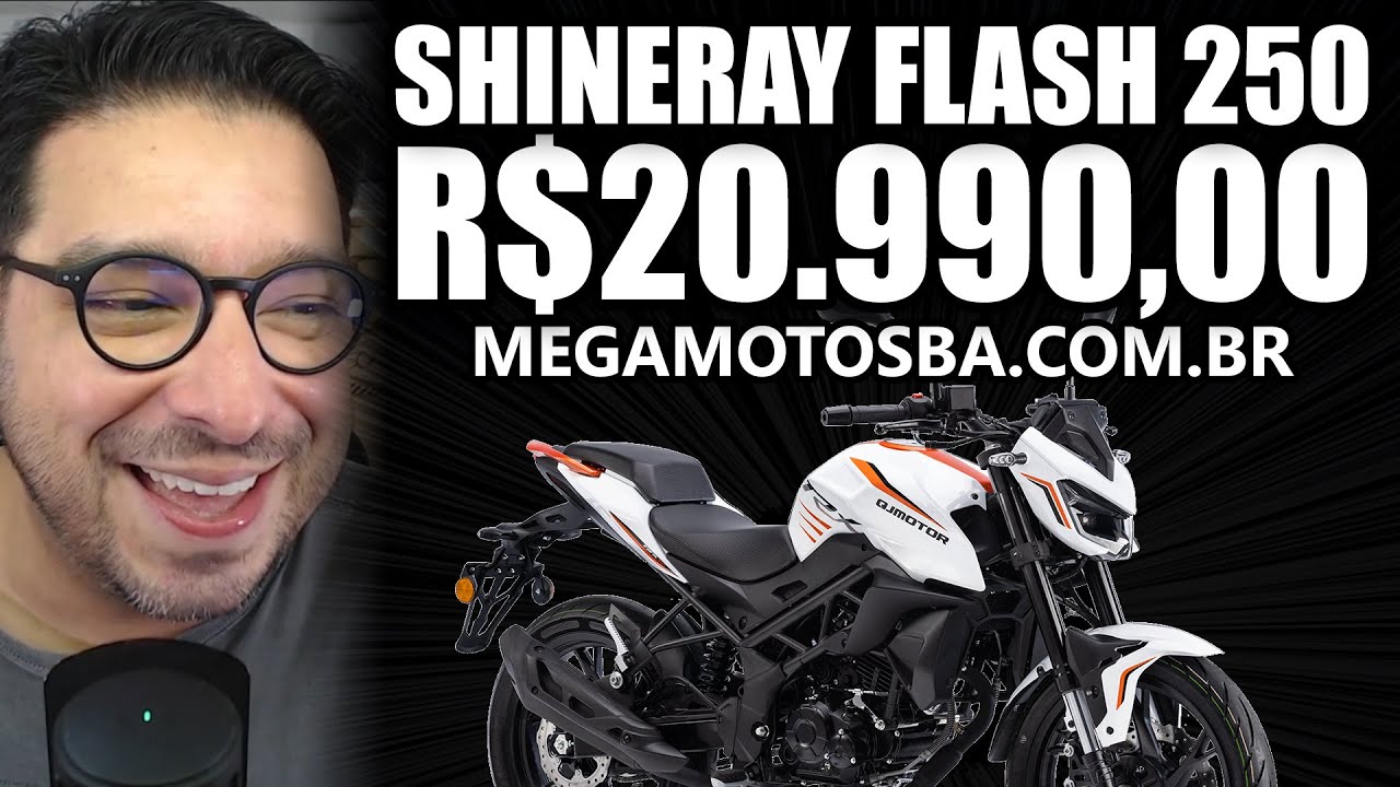 SHINERAY FLASH 250 POR R$20.990* NA MEGAMOTOS - YouTube