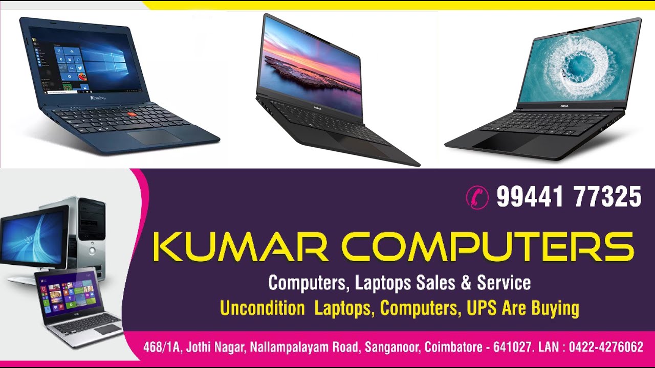 Computer Sales and Services in Coimbatore | Kumar Computers in Coimbatore | #wellcomindia - YouTube